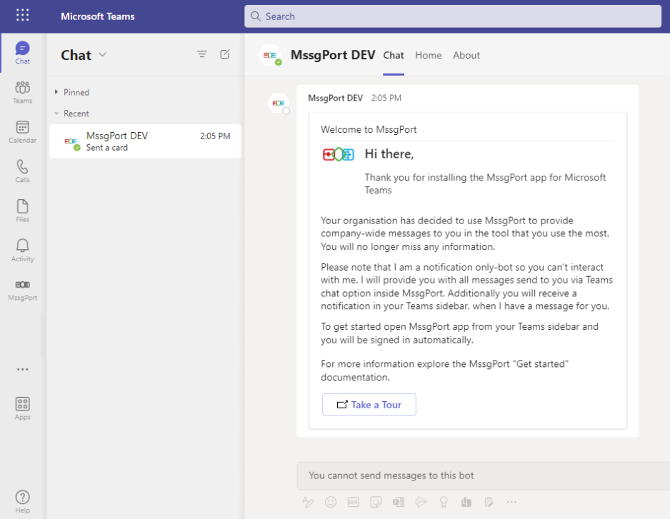 Get started – MssgPort